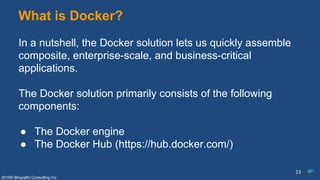 Docker and containers : Disrupting the virtual machine(VM) | PPT