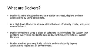 Hadoop on Dockers | PPT