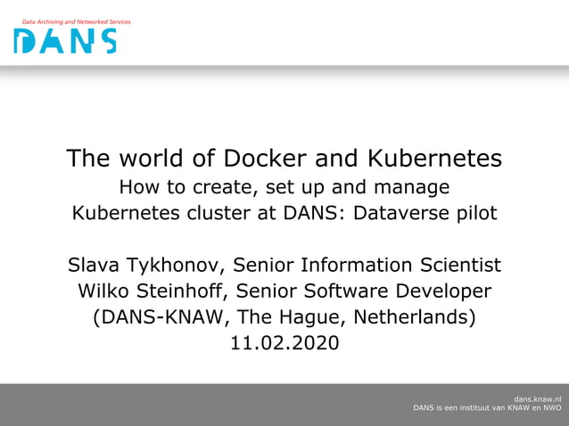 The world of Docker and Kubernetes | PPT