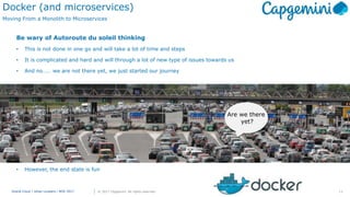 Docker and microservices - moving from a monolith to microservices | PPTX | Cloud Computing ...