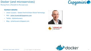 Docker and microservices - moving from a monolith to microservices | PPTX | Cloud Computing ...
