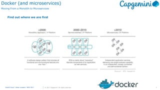 Docker and microservices - moving from a monolith to microservices ...
