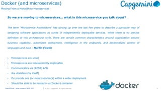 Docker and microservices - moving from a monolith to microservices | PPTX | Cloud Computing ...