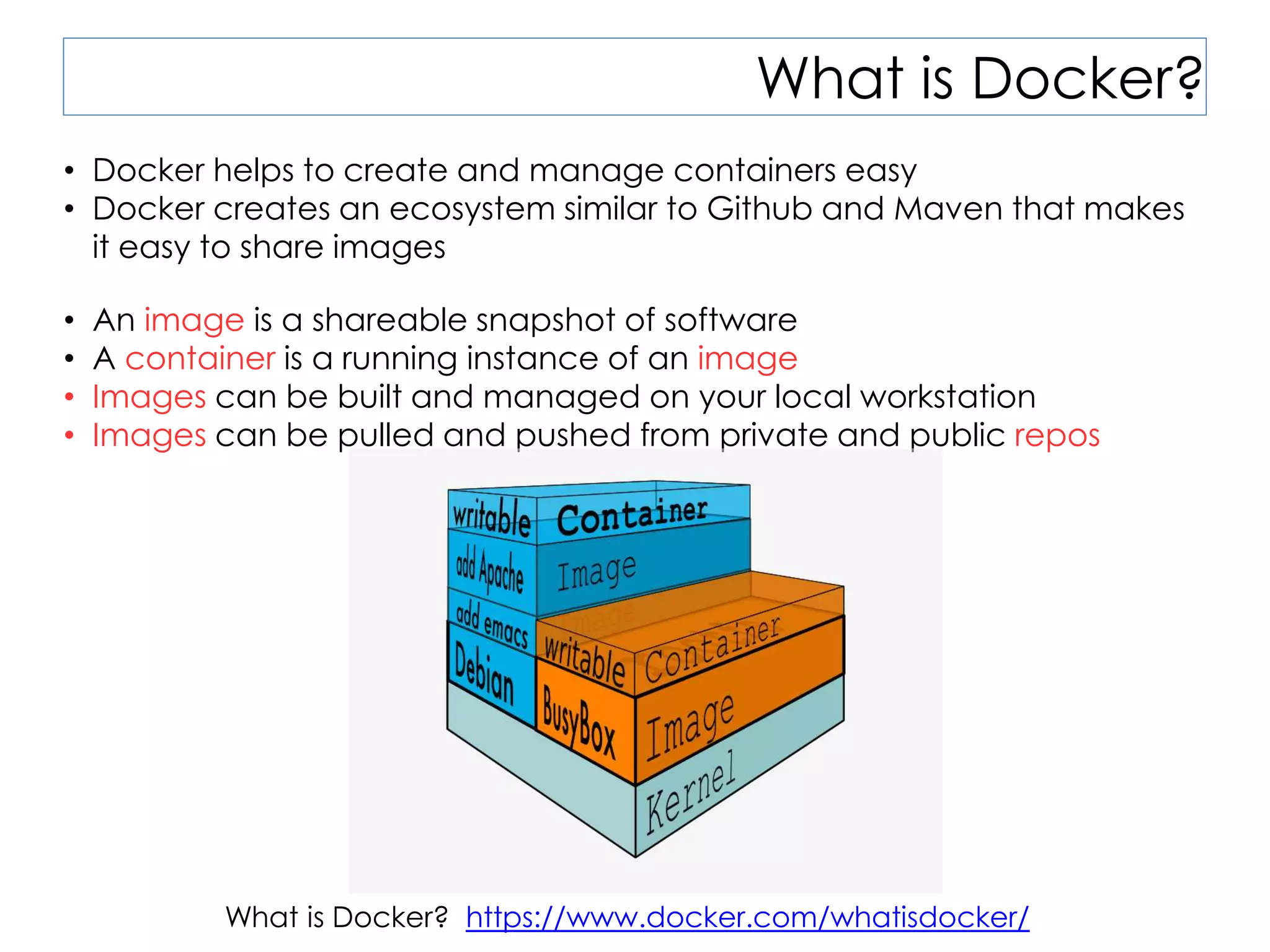 Docker and the Container Ecosystem | PPTX