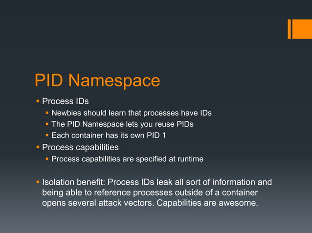 Docker: Aspects of Container Isolation | PPT
