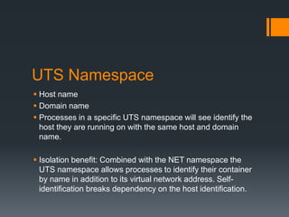 Docker: Aspects of Container Isolation | PPT