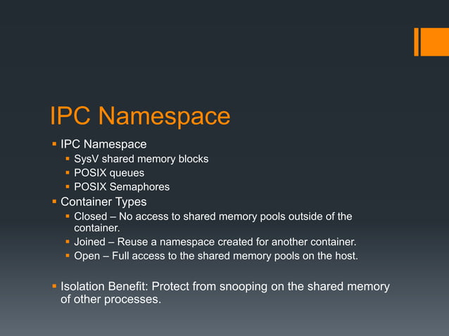 Docker: Aspects of Container Isolation | PPT