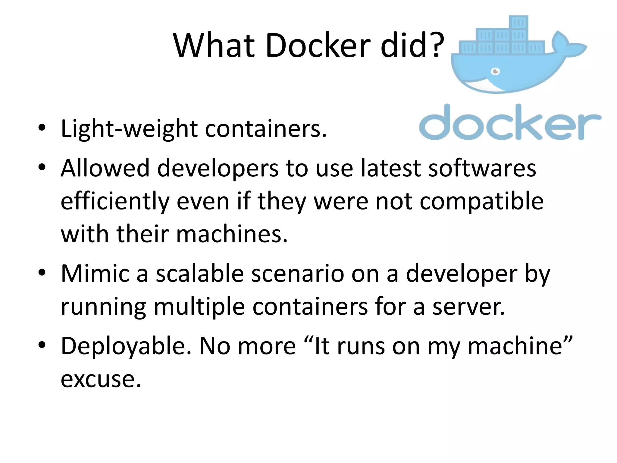 Learning Dockers - Step by Step | PPTX