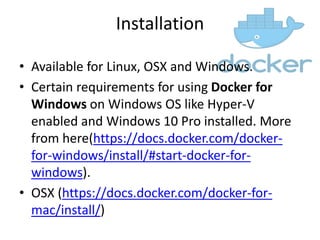 Learning Dockers - Step by Step | PPTX