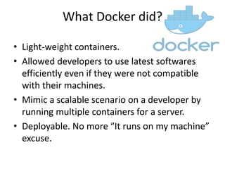 Learning Dockers - Step by Step | PPTX