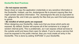 Docker best Practices | PPT