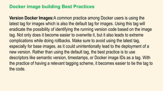 Docker best Practices | PPT