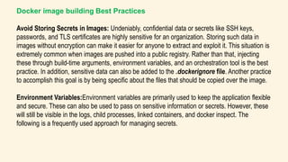 Docker best Practices | PPT