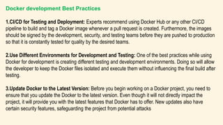 Docker best Practices | PPT