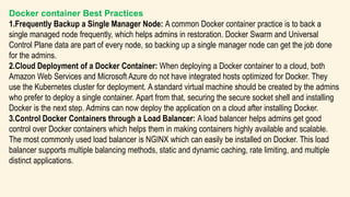 Docker best Practices | PPT