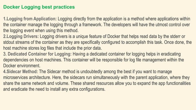 Docker best Practices | PPT
