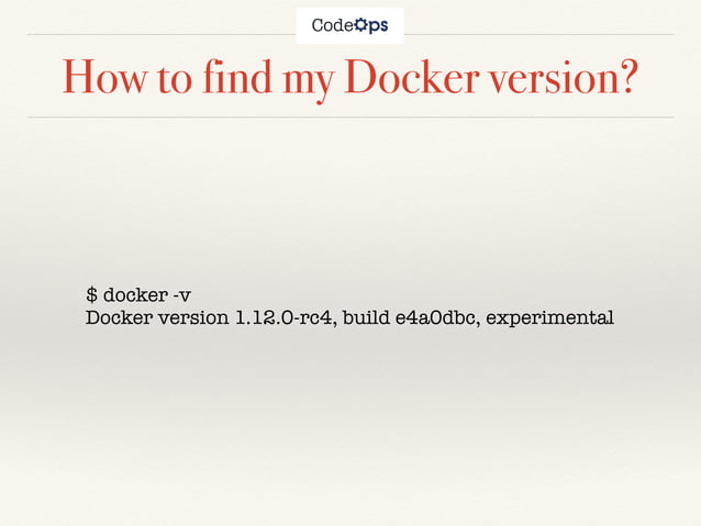 Docker by Example - Basics | PPT