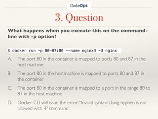 Docker by Example - Quiz | PPT