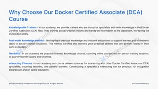 Docker Certified Associate (DCA)| Senseacademy | PDF