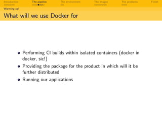 Using Docker in CI process | PPT