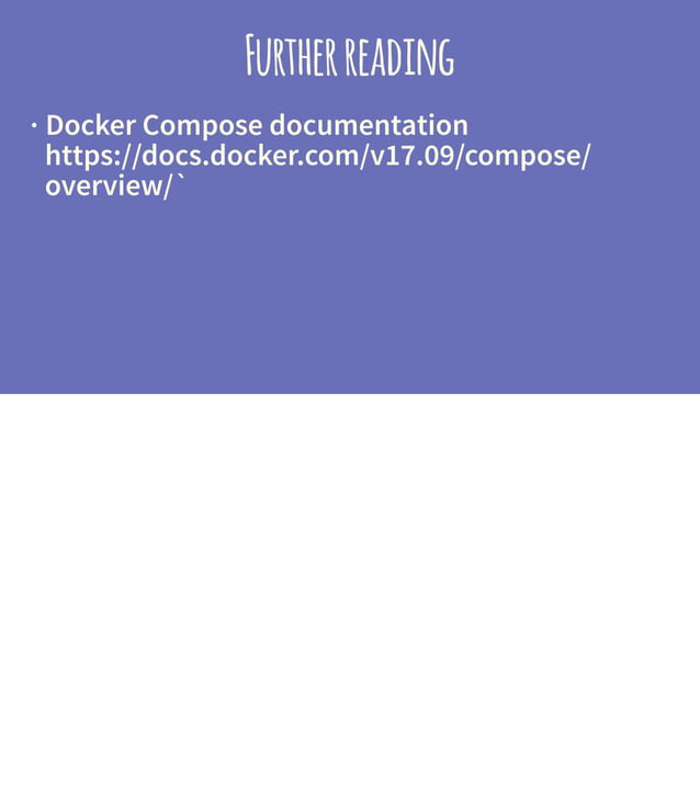 Docker Compose Explained Pdf