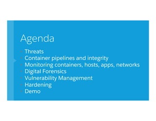 Securing the Container Pipeline at Salesforce by Cem Gurkok | PPT