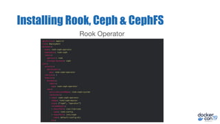 Building stateful applications on Kubernetes with Rook | PPT