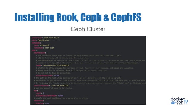 Building Stateful Applications On Kubernetes With Rook Ppt