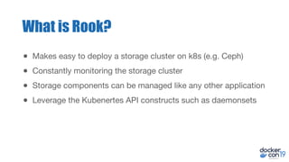Building stateful applications on Kubernetes with Rook | PPT