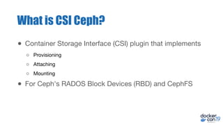 Building stateful applications on Kubernetes with Rook | PPT