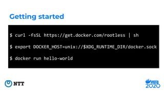 [DockerCon 2020] Hardening Docker daemon with Rootless Mode | PDF