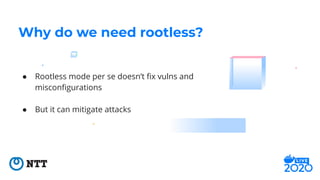 [DockerCon 2020] Hardening Docker daemon with Rootless Mode | PDF