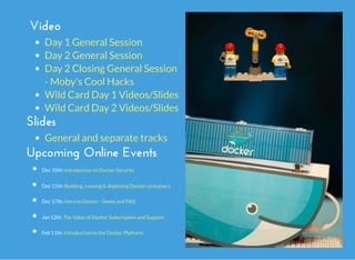 Dockercon EU 2015 Recap | PPT