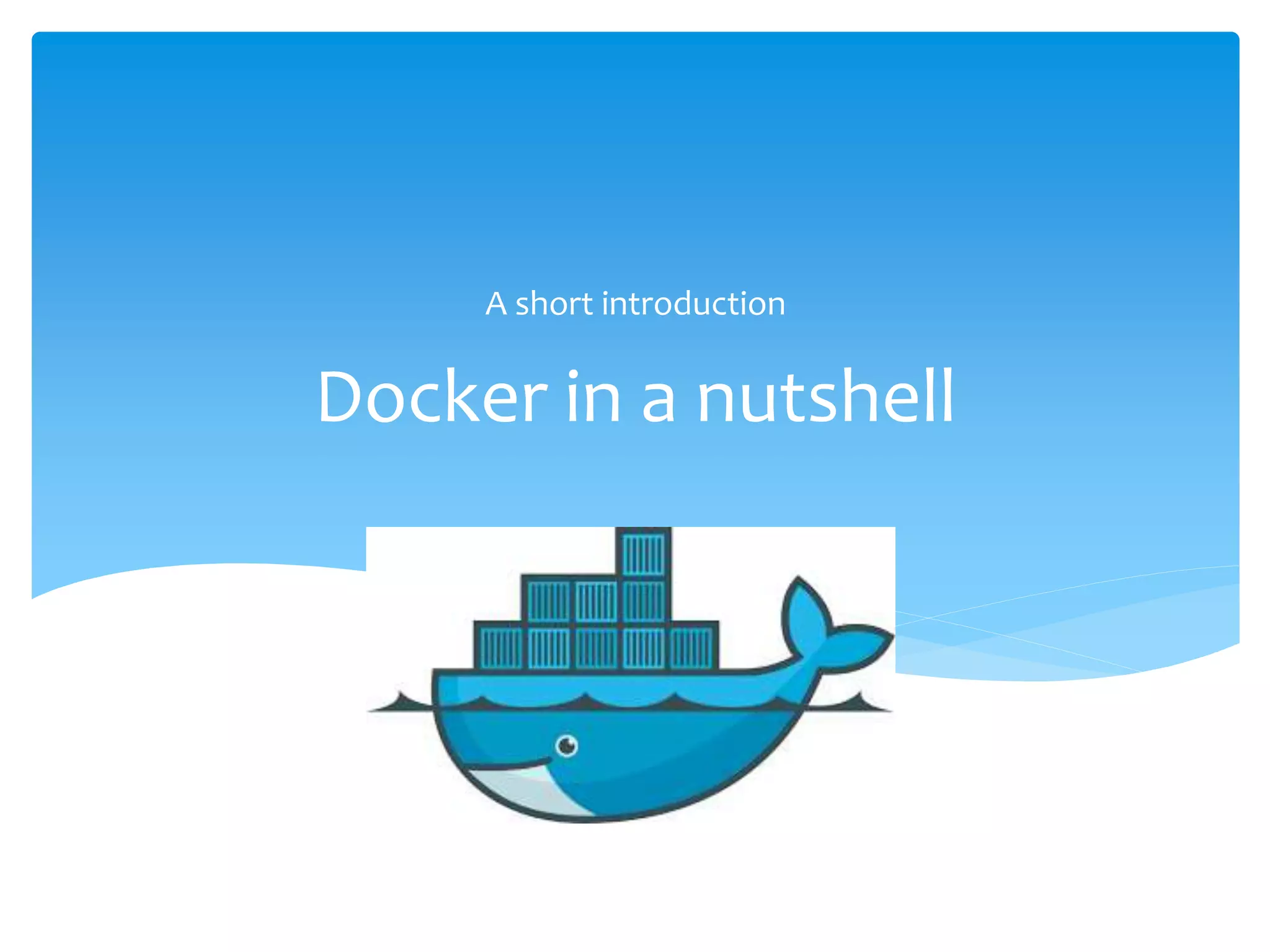 Docker containers intro | PPT