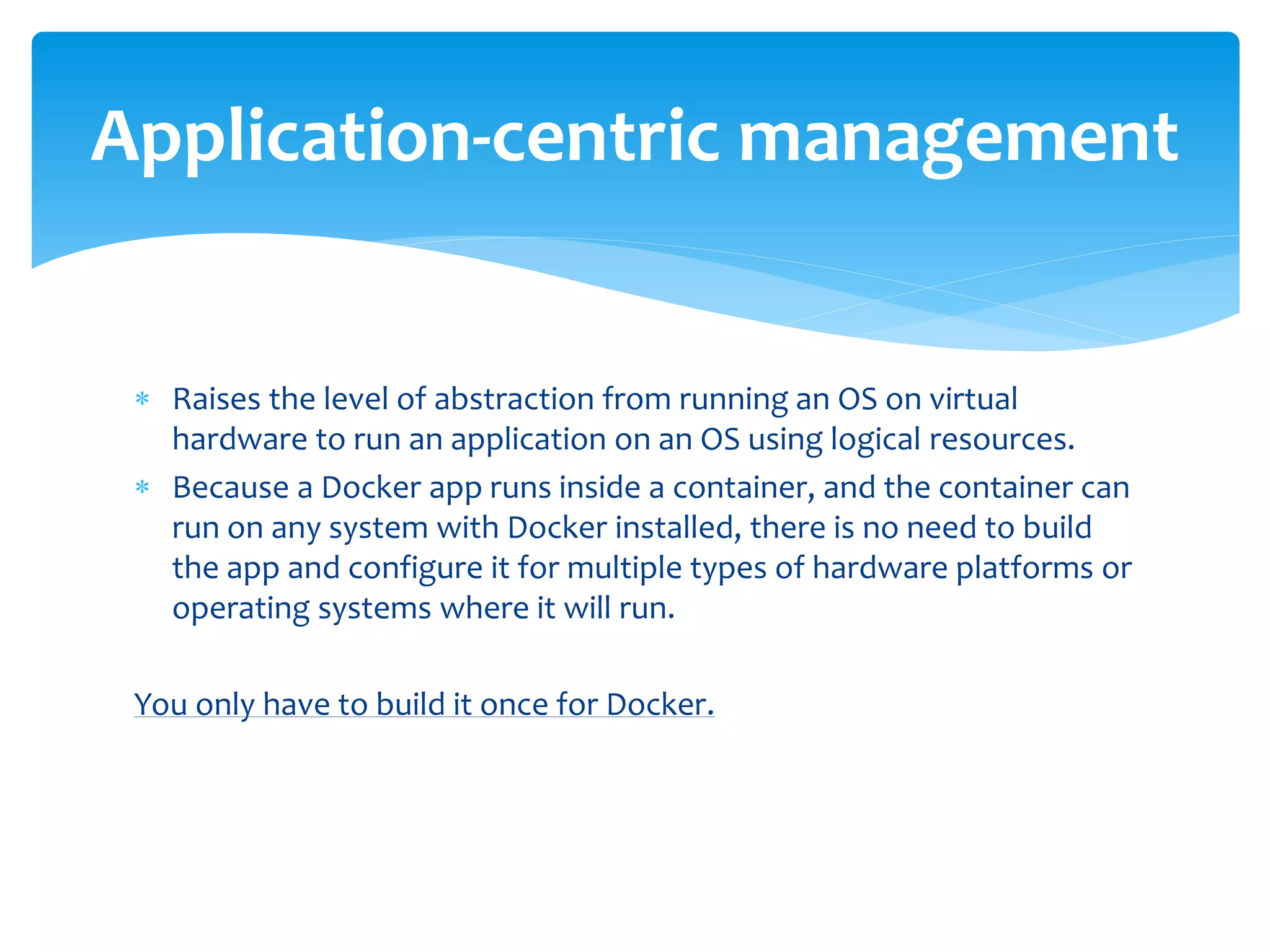 Docker containers intro | PPT