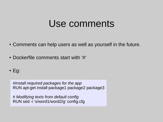 Dockerfiles & Best Practices | PPT