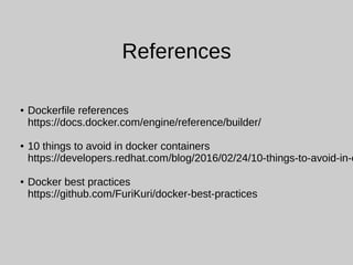 Dockerfiles & Best Practices | PPT
