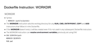 Presentation on the Dockerfile by Techserver | PPT