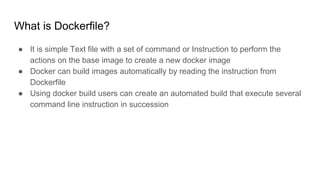 Presentation on the Dockerfile by Techserver | PPT