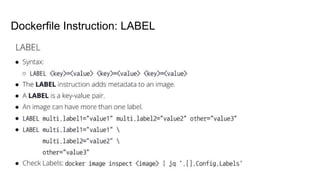 Presentation on the Dockerfile by Techserver | PPT