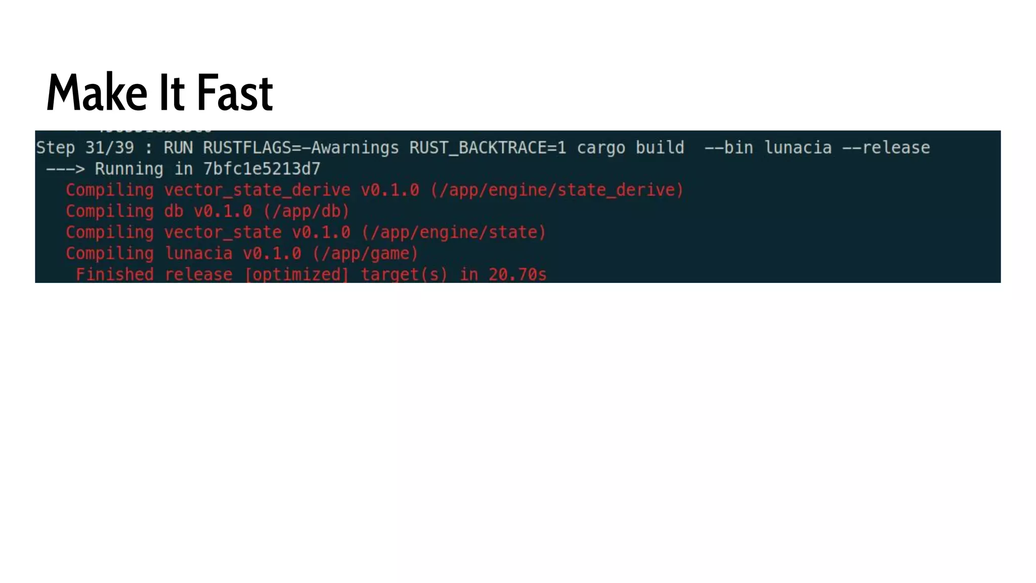 Dockerfile for rust project | PPT