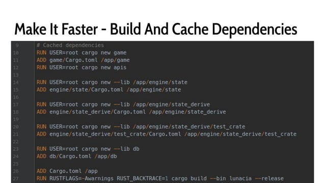 Dockerfile for rust project | PPT