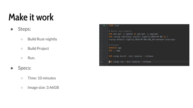 Dockerfile for rust project | PPT Dockerfile for rust project | PPT