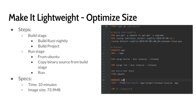 Dockerfile for rust project | PPT Dockerfile for rust project | PPT