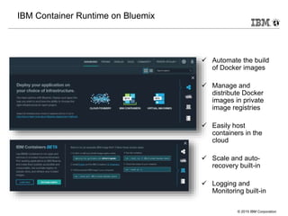 IBM Container Service Overview | PPTX