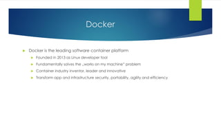 Docker for developers | PPT