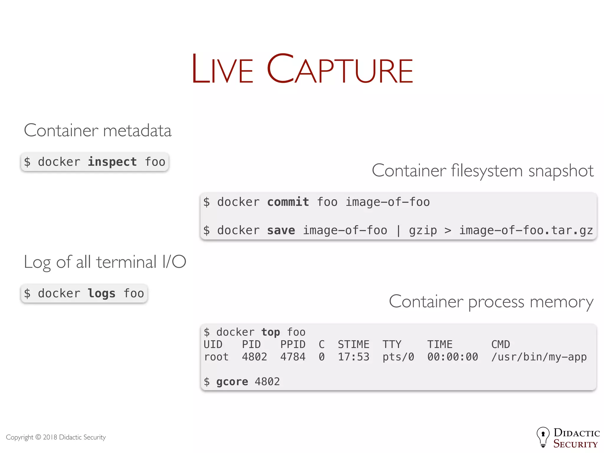 Docker Forensics | PPT