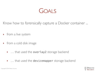 Docker Forensics | PDF | Operating Systems | Computer Software and Applications