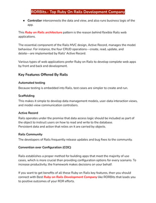 Docker For Ruby On Rails : Meaning, Benefits, & Use Cases | PDF