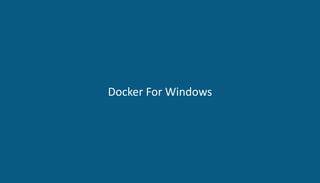 Docker For Windows | Setting Up Docker On Windows | Edureka | PDF | Operating Systems | Computer ...
